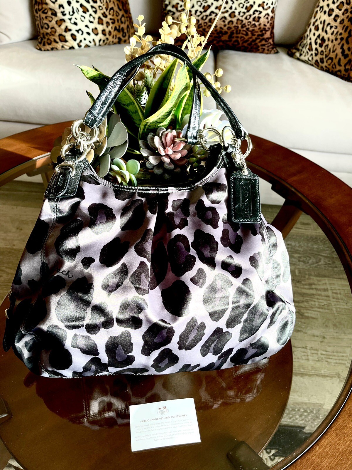 Coach Maggie Ocelot Leopard shoulder bag purse Bag 15… - Gem