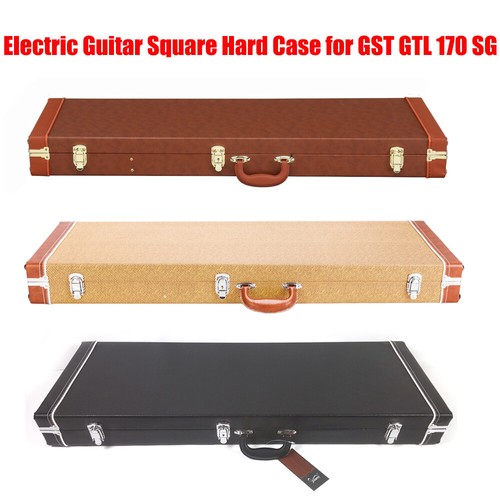 Electric Guitar Hard Case Square Hardshell Case Lockable Fits For GST ...