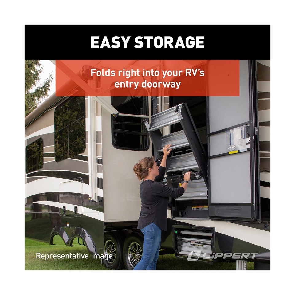 Lippert Components 733931 Solid Step Quad Step for RV and Travel ...