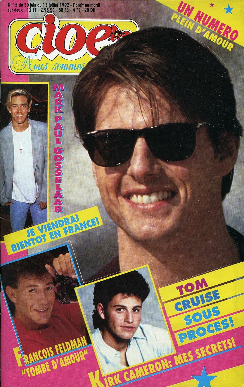 Magazine CIOE n°15, Tom CRUISE, Kirk CAMERON, Annie LENNOX, François ...
