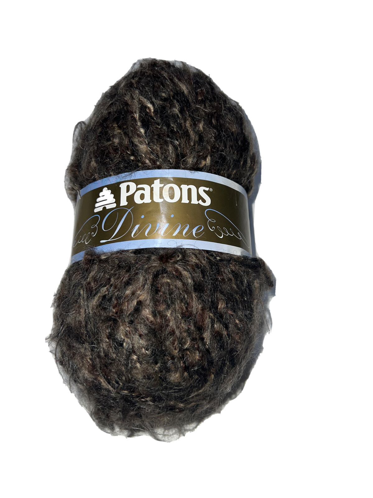 PATONS DIVINE color Deep Earth Acrylic Wool Mohair Yarn 142 yds 3.5 oz ...