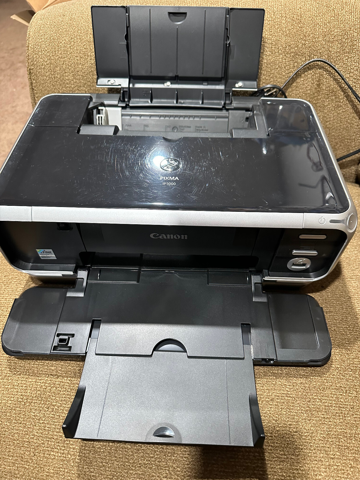 Canon PIXMA iP5000 Inkjet Photo Printer low on ink. untested | eBay