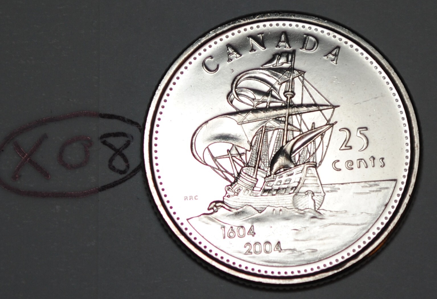 Canada 2004 P First Settlement 25 cents Circulated Quarter Lot# X08 | eBay