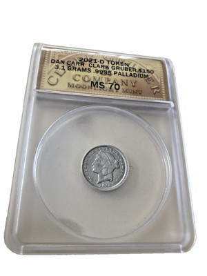 2021-D Dan Carr Clark Gruber $150 Palladium Graded MS 70 by ANACS | eBay