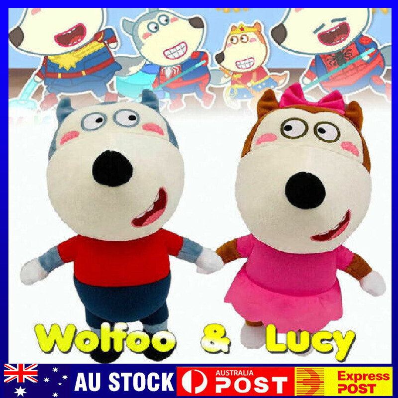30cm Wolfoo+Lucy Animation Plush Stuffed Toy Plush Doll Kids Cartoon ...