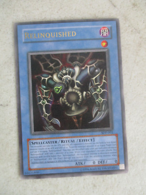 YU-GI-OH TCG RELINQUISHED SDP-001 HOLO CARD | eBay
