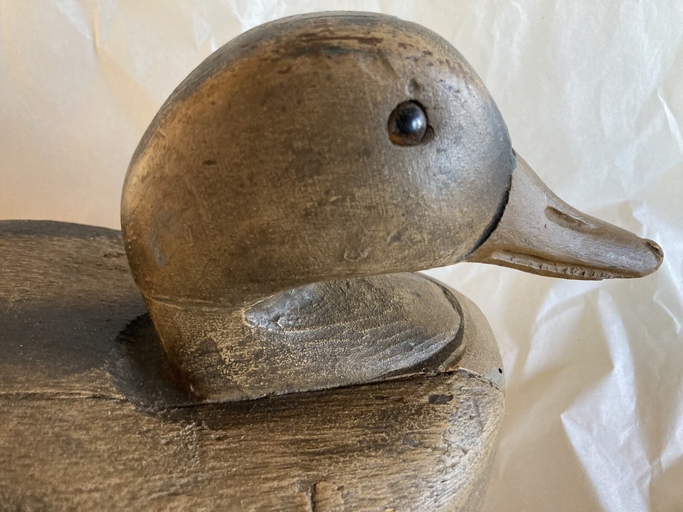 Antique Wooden Duck Decoy Lighter Wood Unsigned But Nice Piece | eBay