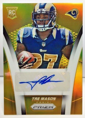 Tre Mason 2014 Panini Prisme Or Prisme RC Autographe Auto #' D 7/10 ...
