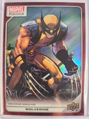 WOLVERINE 2024 Upper Deck Marvel Platinum Red Rainbow Parallel Card #182 | eBay
