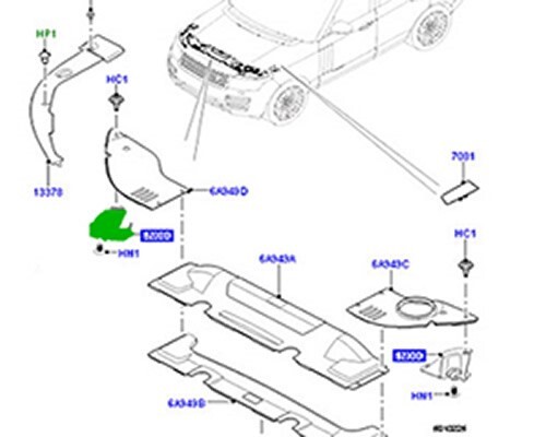 Land Rover Range Rover L405 Right Support Bracket LR041470 OEM for sale ...