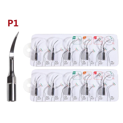 10 X Dental Ultrasonic Scaler Perio Scaling Tips P1 For EMS/WOODPECKER ...