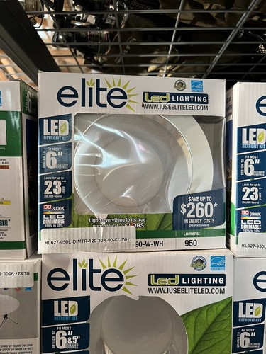 Elite Led Lighting Fits most 6" and 5" recessed retrofit kit 950 Lumen ...