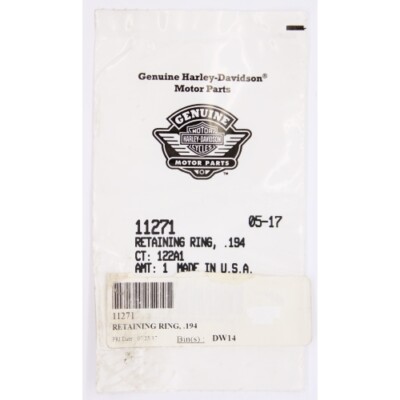 Harley-Davidson Retaining Ring .194 Part Number - 11271 | eBay