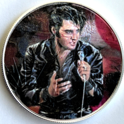 Elvis Presley Limited Edition American Silver Eagle 1oz Silver Dollar ...