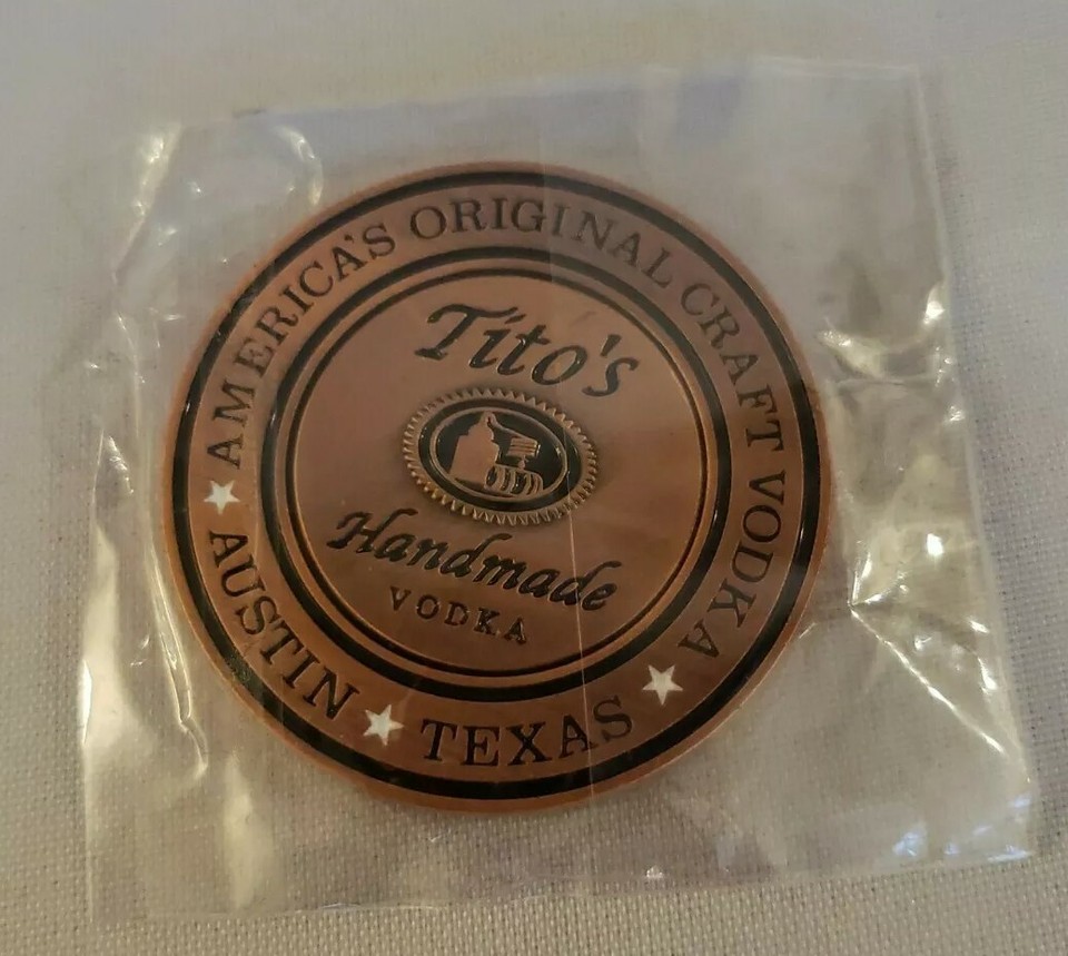 Tito's Vodka Copper Magnet Golf Ball Marker Coin Medallion sports man ...