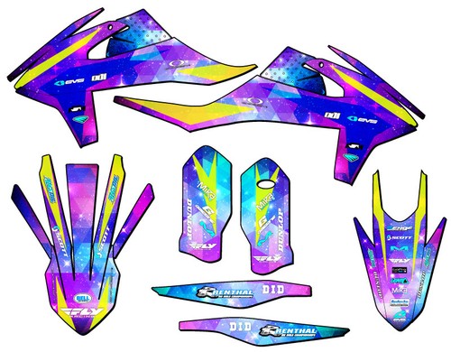 2020-2023 EXC-F SPACE KADET Galaxy Senge Graphics Kit Compatible with ...