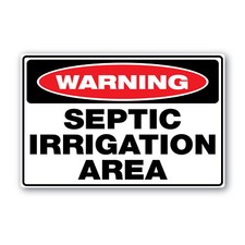 Warning Reclaimed Effluent Sign Quality Vinyl Water & Fade Proof Safety ...