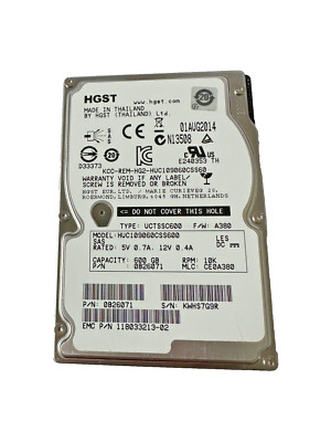HGST HUC109060CSS600 Travelstar C10K900 600GB 10K 2.5" 6Gb/s SAS HDD | eBay