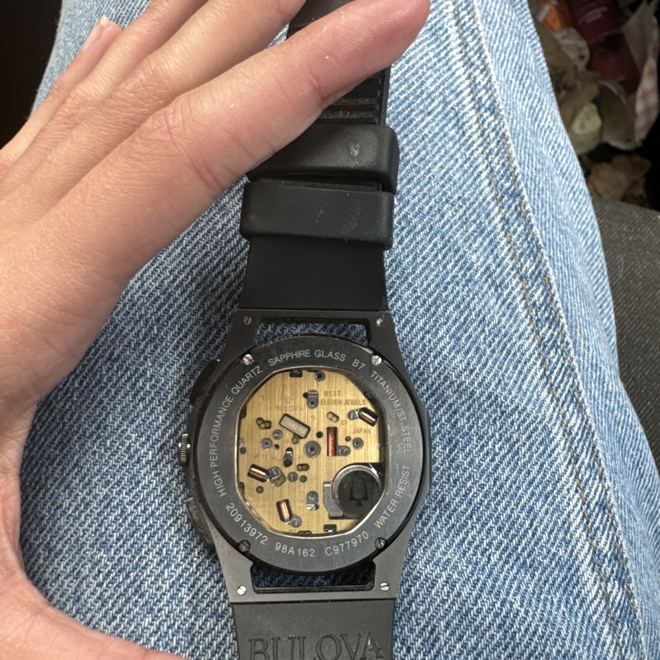 Bulova Precisionist X Men's Black Watch - 98B356 42429585577| eBay