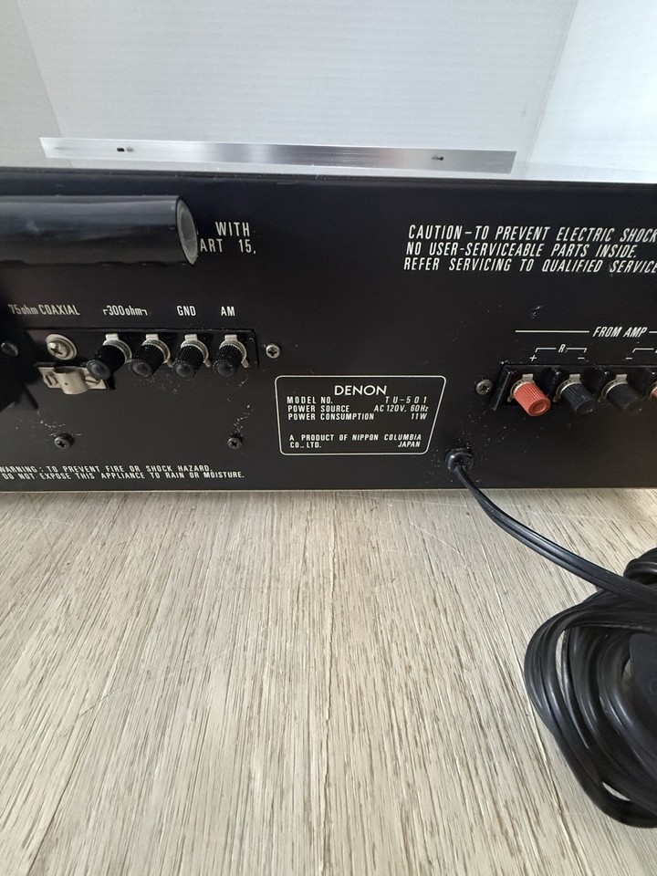 Denon TU-501 Vintage Audio Tuner Rare Audiophile! Serviced | eBay