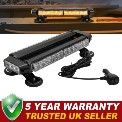 30 LED Warning Strobe Amber Flashing Beacon Magnetic Car Roof Recovery ...