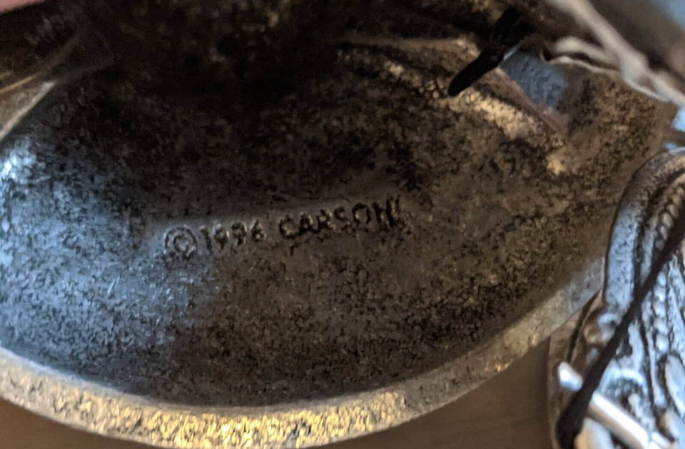 Vintage 1996 Carson Pewter Wind Chime 3 Cats Kittens Oval - 11 inches ...