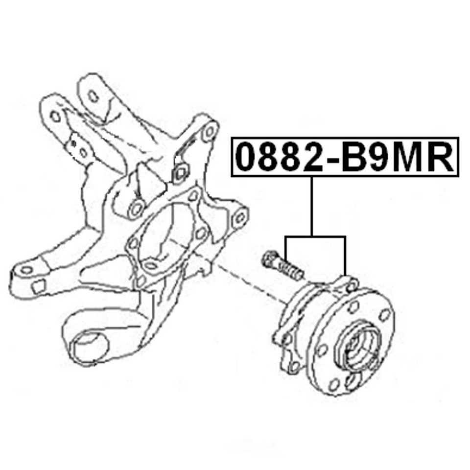 Wheel Hub-Base Febest 0882-B9MR fits 08-09 Subaru Tribeca | eBay