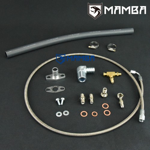 MAMBA Turbo Oil Feed & Return Line Kit For Nissan Patrol TD42 GQ w ...