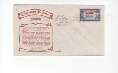 First day cover, Scott #912, Luxembourg, unlisted Pent Arts cachet ...