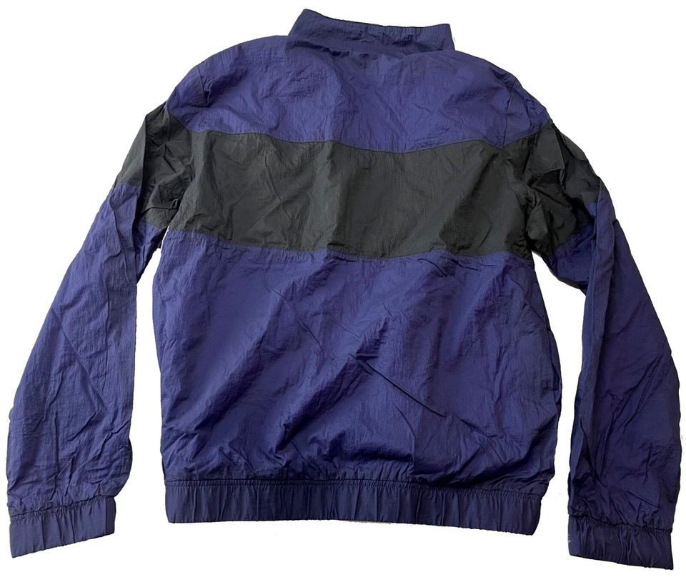1985 Nylon Windbreaker Jacket 80's Style Men's Fabric Lined Track Coat ...
