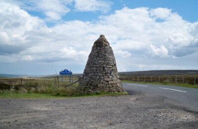 Photo 6x4 Shorngate Cross Currick and the Durham County Boundary sign ...