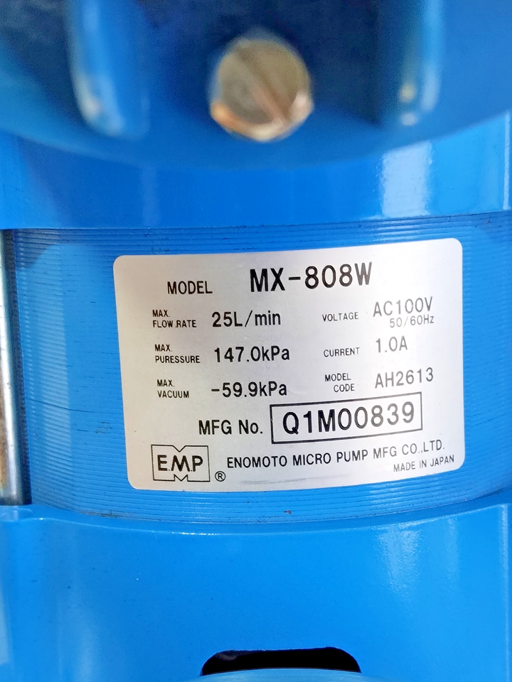 ENOMOTO Mikro Pumpe MX-808W 50/60Hz AC100V #NEU | eBay