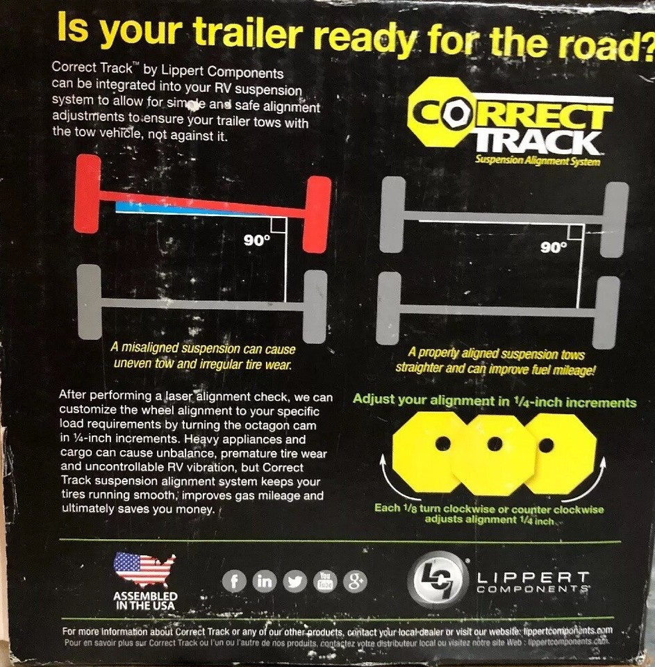 Lippert Components Correct Track #87220 Dual Axle Alignment Kit-VERY ...