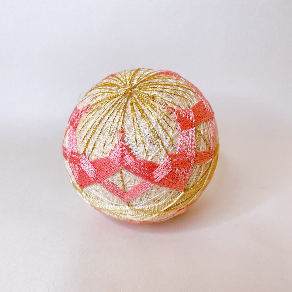 Vintage Japanese Temari Ball – Handcrafted Folk Art Embroidered ...