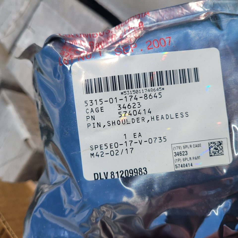 MILITARY HMMWV M998 TRUCK 8627193 5740414 HEADLESS SHOULDER PIN 5315-01 ...