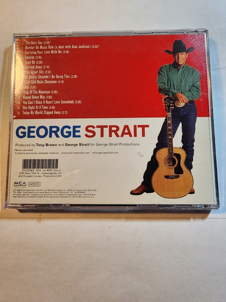 Latest Greatest Straitest Hits by George Strait (CD, 2000) VG+/EX CD26 ...