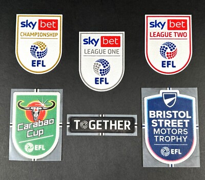2023 2024 OFFICIAL EFL FOOTBALL SHIRT FELT FLOCK SLEEVE PATCHES | eBay