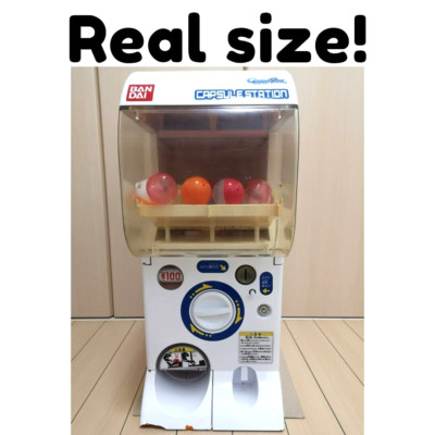 Bandai Capsule Station Real size! Gashapon Machine with 2 keys only 100 ...