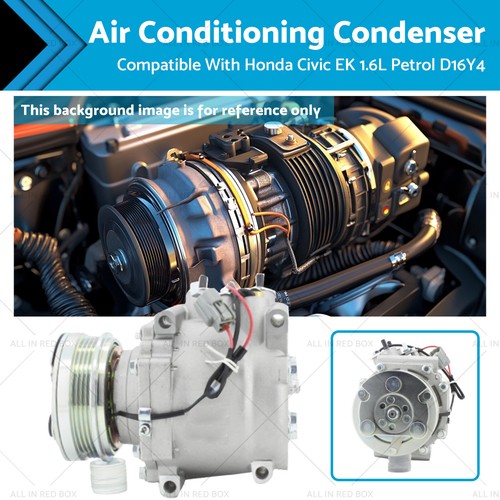 Air Con AC Compressor Suitable for Honda Civic EK 1.6L Petrol D16Y4 01/ ...