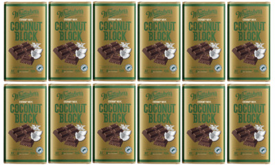916211 12 X 250G BLOCK WHITTAKERS COCONUT BLOCK CREAMY MILK CHOCOLATE ...