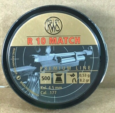 RWS R10 MATCH PREMIUM LINE .177 PELLETS (500 ct) | eBay