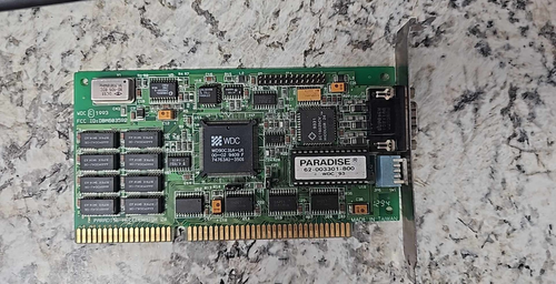 WDC PARADISE ACCELERATOR 24 WDXLR831124X1 ISA VIDEO CARD 61-603592-001 ...