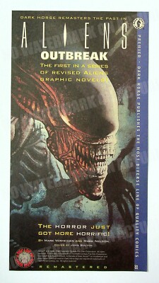 Aliens Outbreak Dark Horse Comics 1996 Trade Print Magazine Ad Poster ...