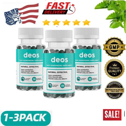 DEOS Internal Deodorant Supplement – Full Body Deodorizer - 30 Capsules ...