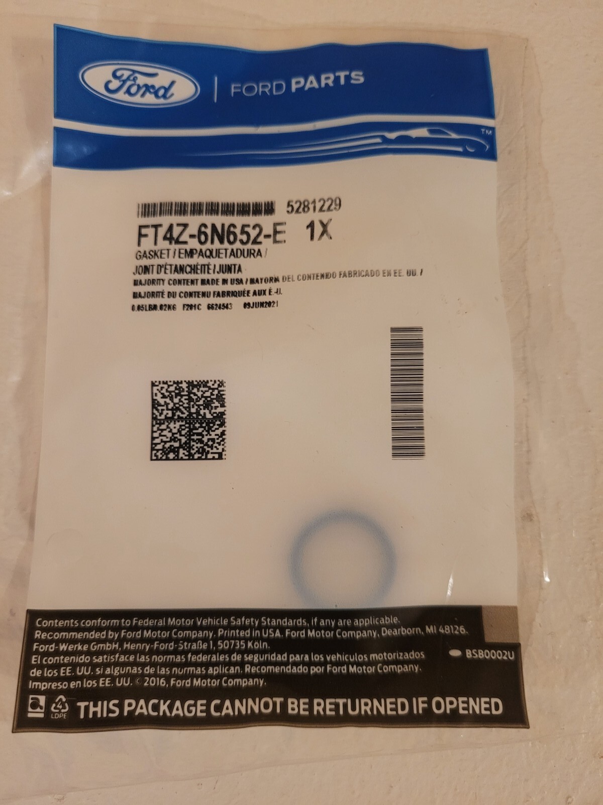 New Ford Gasket FT4Z-6N652-E | eBay