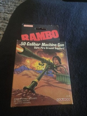 Coleco Rambo .50 Caliber Machine Gun Sure-Fire Ground Support 1985 | eBay