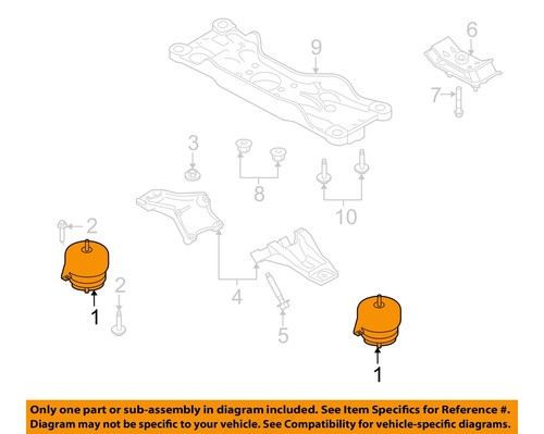 FORD OEM 10-12 Mustang Engine Engine Trans Mounting-Motor Mount ...