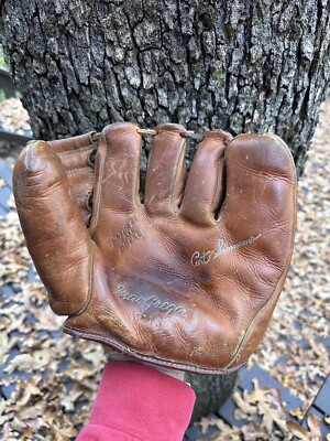 CURT SIMMONS MACGREGOR G118 USA MADE BASEBALL GLOVE 1950s W SILVER RHT ...