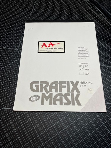 Rubylith - Grapfix mask - 11x14 - .003 - 8 sheets | eBay