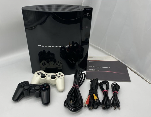 PlayStation 3 20GB Black Console PS3 Fat Early CECHB00 PS2 tested Japan ...